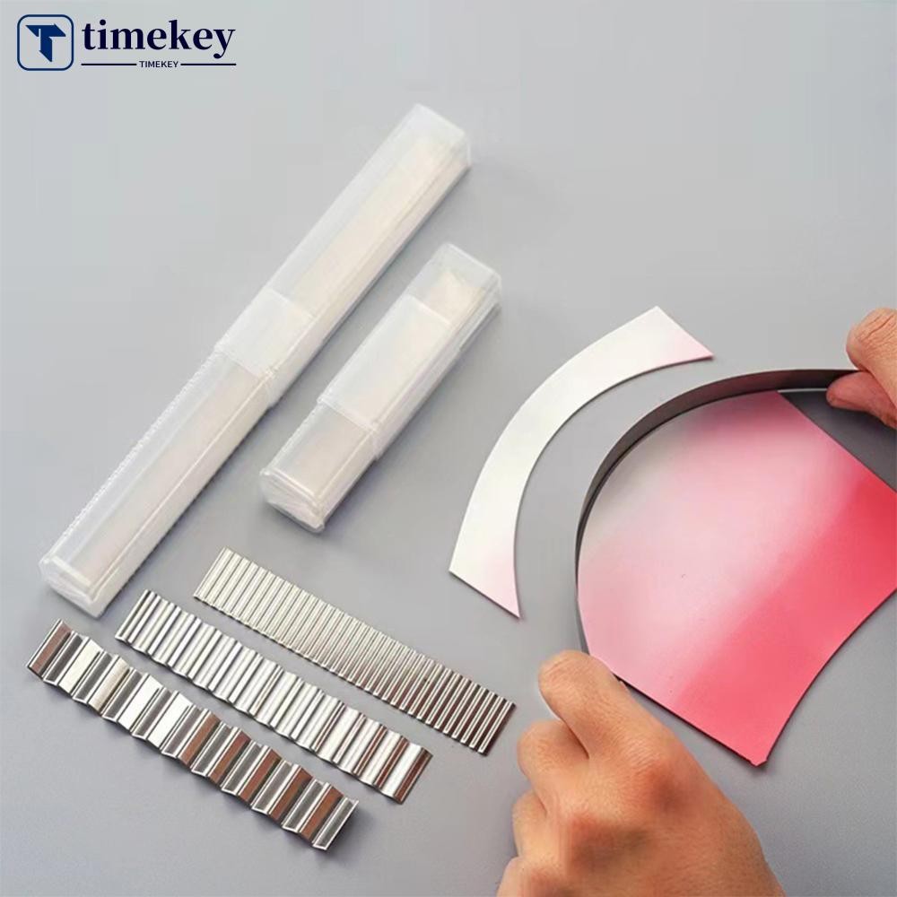 TME 5 ชิ้นเครื่องตัดดินเครื่องปั้นดินเผายืดหยุ่นหยักใบมีดตัดสแตนเลส ...