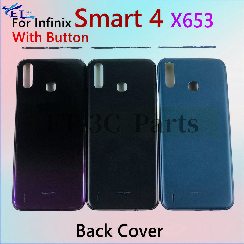 สําหรับ Infinix Smart 4 X653 ฝาหลังแบตเตอรี่ด้านหลังประตูแผงด้านหลัง ...