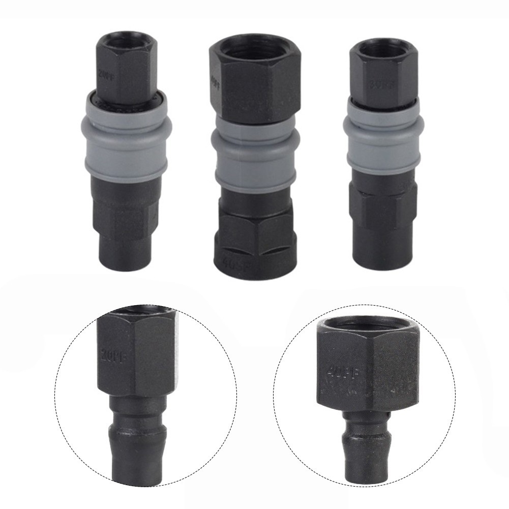 Lala_คุณภาพสูง 1 ชุด C-Type Self-locking Quick Connector คอมเพรสเซอร์ ...