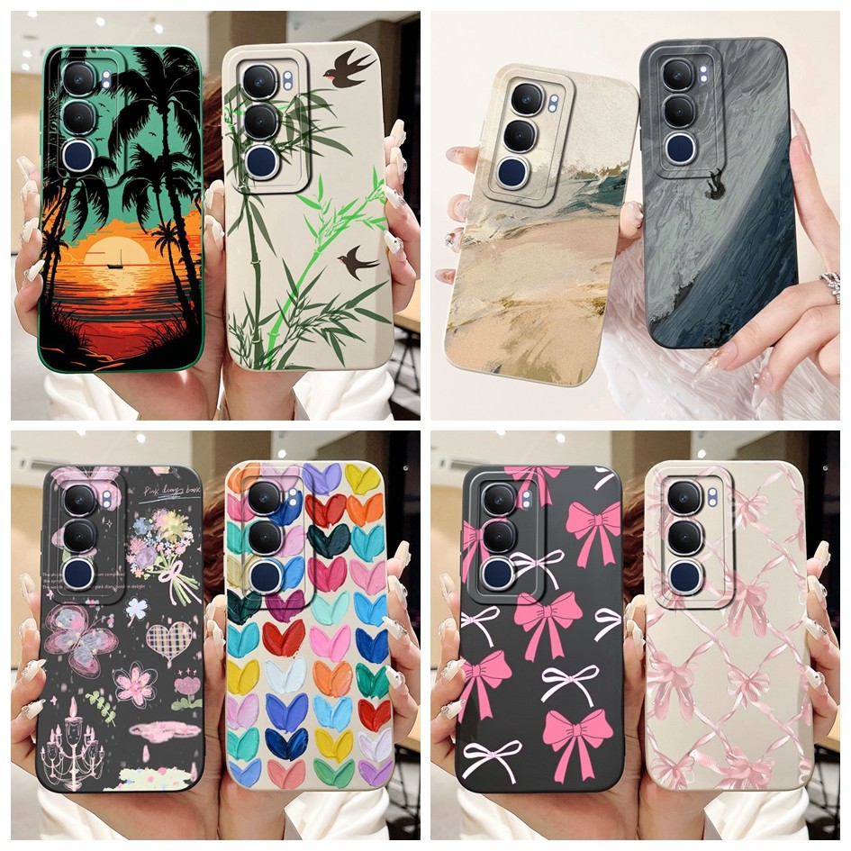 สําหรับ Vivo Y19s V2419 ปลอกแฟชั่น Bowknot เลนส์กล้องป้องกันซิลิโคนอ่อน ...