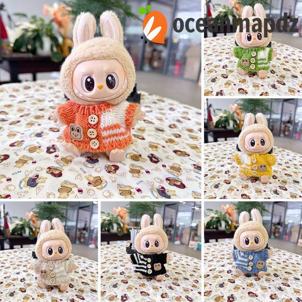 Oceanmapdz 1 ชุด Labubu II ชุดตุ๊กตาตุ๊กตา, เสื้อกันหนาวเปลี่ยนนั่ง Party Labubu เสื้อผ้าตุ๊กตา ...