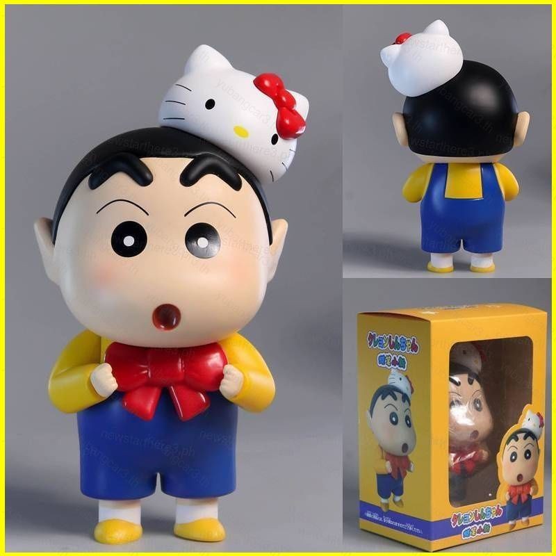 Crayon Shin-chan และ Sanrio Hello Kitty Action Figure ตุ๊กตาของเล่นเด็ก ...