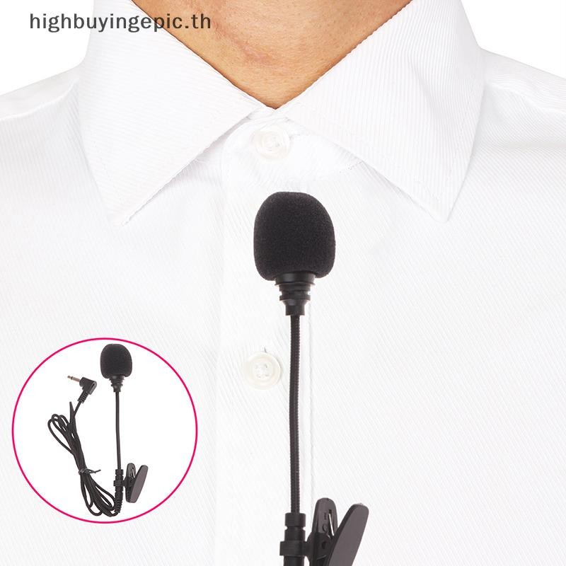 Heth 3.5 มม.ยาวสาย Lavalier ไมโครโฟนลําโพง Vocal Stand คลิปชุดหูฟัง ...