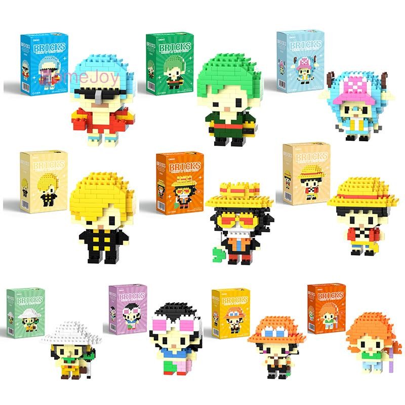 HomeJoy One Piece Building Blocks Luffy Zoro Building Blocks อะนิเมะ ...