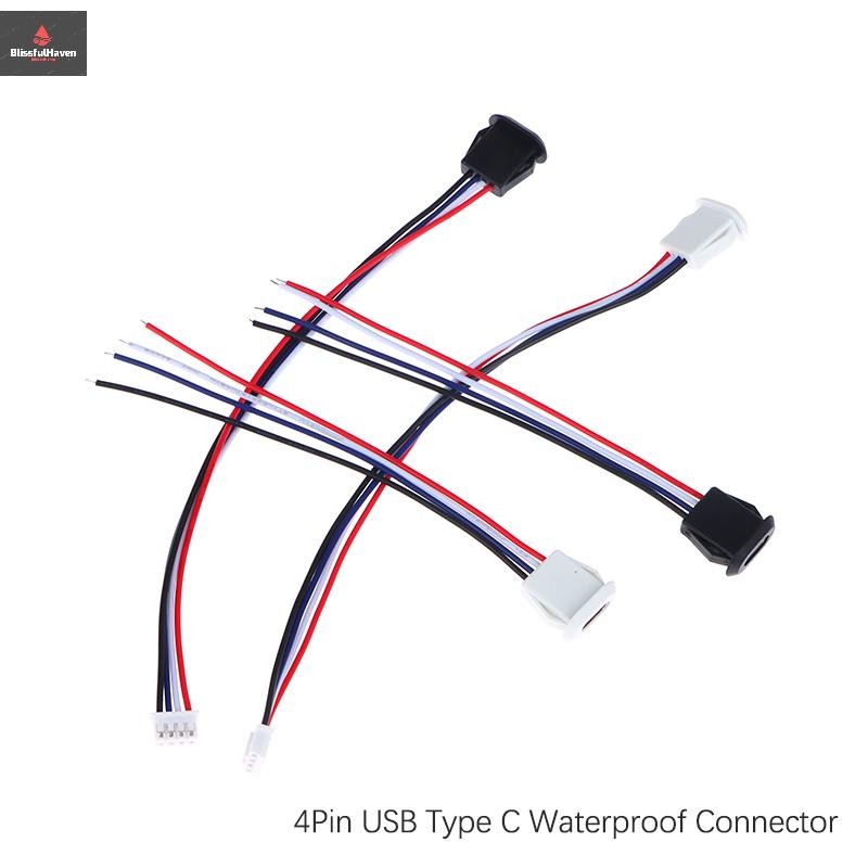 COD 4Pin Press Type USB Connector Type-C กันน้ําพร้อม PH 2.0 ซ็อกเก็ต ...