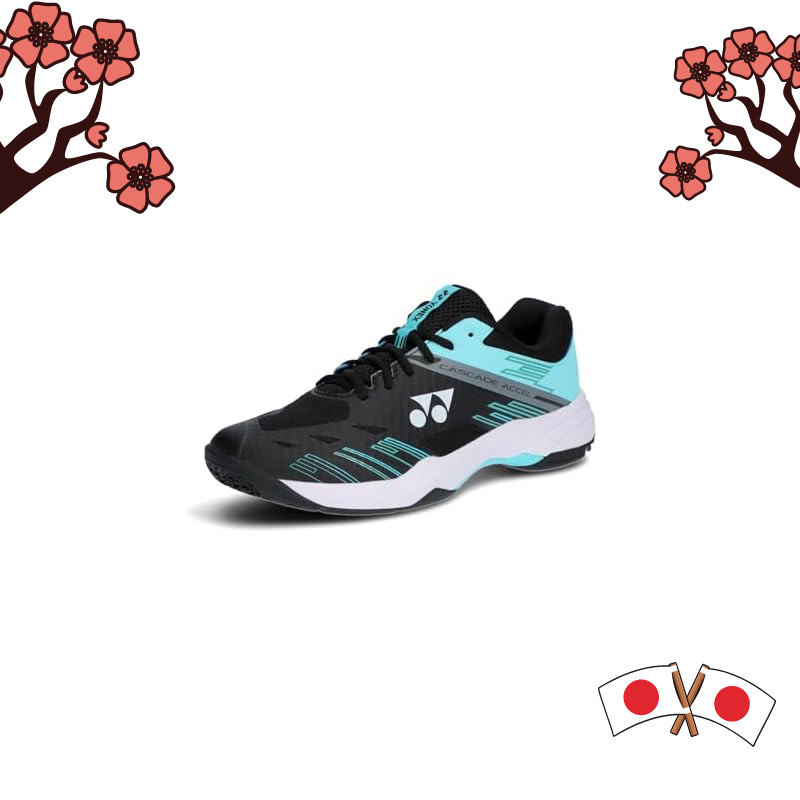 YONEX Power Cushion Cascade Accel Wide Badminton Shoes - Black/Ice Blue ...