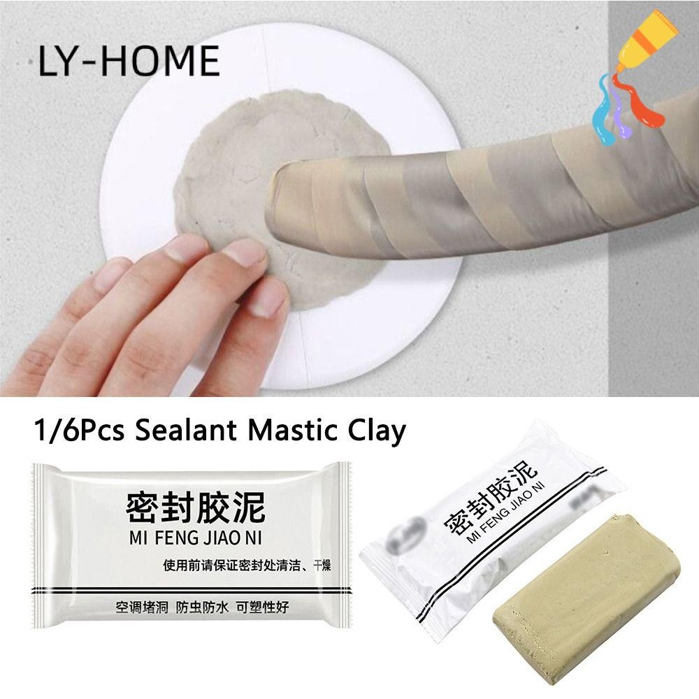 LY 1/6 ชิ้น Sealant Mastic Clay แบบพกพาปิดผนึกกาวซีล Gap Drywall ซ่อม ...