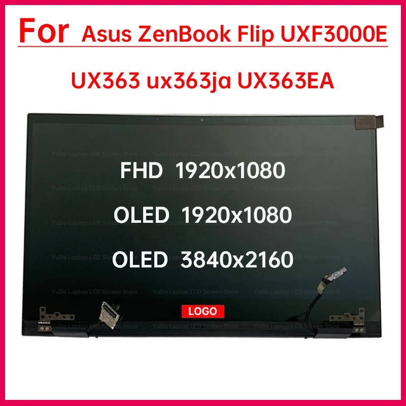 หน้าจอสัมผัส LCD ขนาด 13.3 นิ้วสำหรับแล็ปท็อป Asus ZenBook Flip UX363 ...