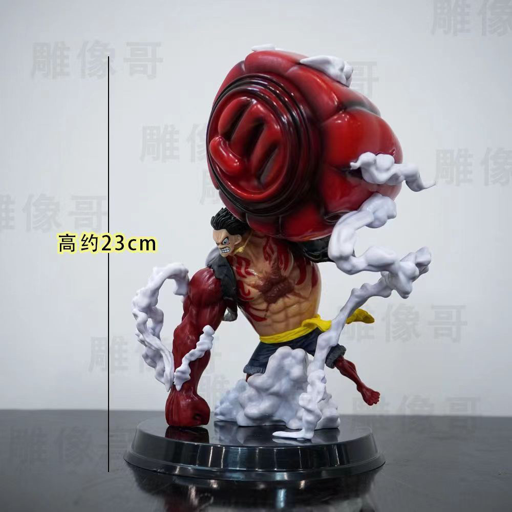 One Piece 4 Fourth Gear BAPE King Gun หมวกฟาง Luffy Hand Office GK รุ่น ...