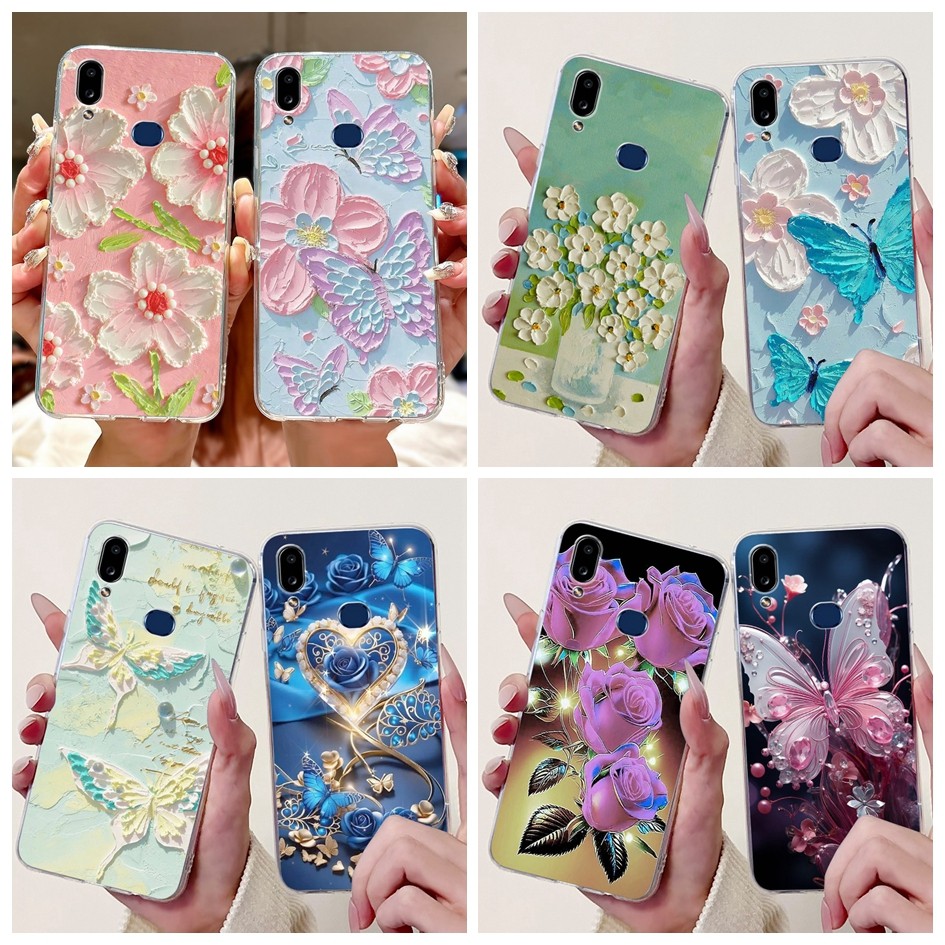 ปลอกสําหรับ Samsung Galaxy A10s M01s กรณี SM-A107F SM-A107M SM-M017F ...