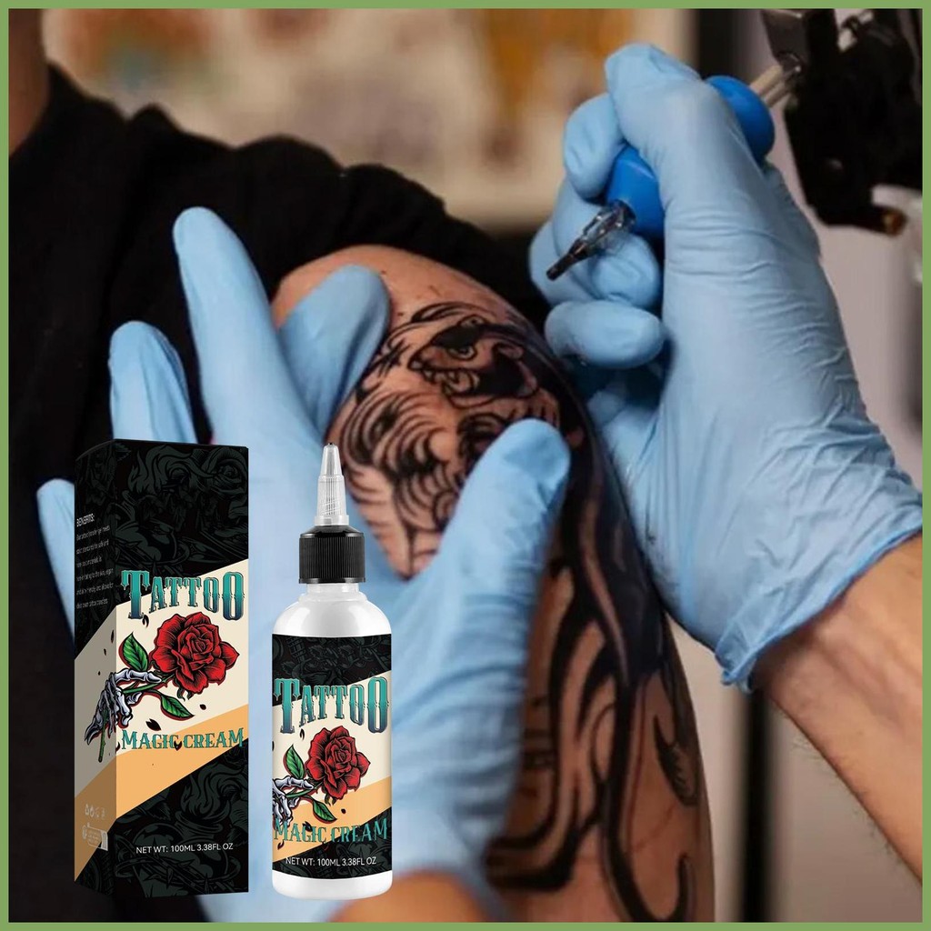 ลายฉลุเจล 100ml Stencil Stuff Tattoo Transfer Gel Long-Lasting Tattoo Stencil Transfer เจล ...