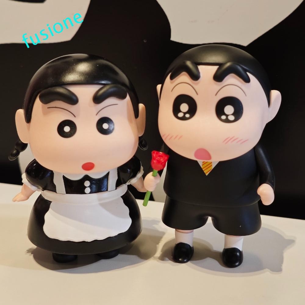 FUSIONEDGE Crayon Shin-Chan อะนิเมะรูป, ชุดเค้ก Shin-Chan Action Figure ...