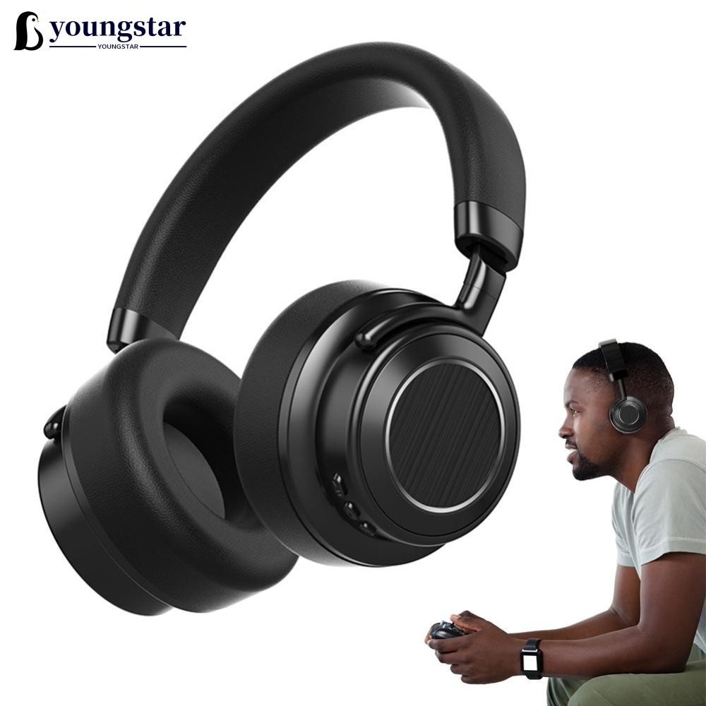 YOUNGSTAR 5.1 หูฟังบลูทูธแบบครอบหู ANC ตัดเสียงรบกวนหูฟังกีฬาไร้สายยาวนาน Type-C ชาร์จ B6U5 ...