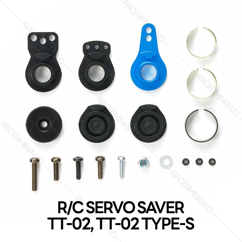 TAMIYA 54799 TT-02 Hi-Torque Servo Saver Set w/Aluminum Horn ชุดแต่งรถบังคับทามิย่าแท้ | Shopee ...