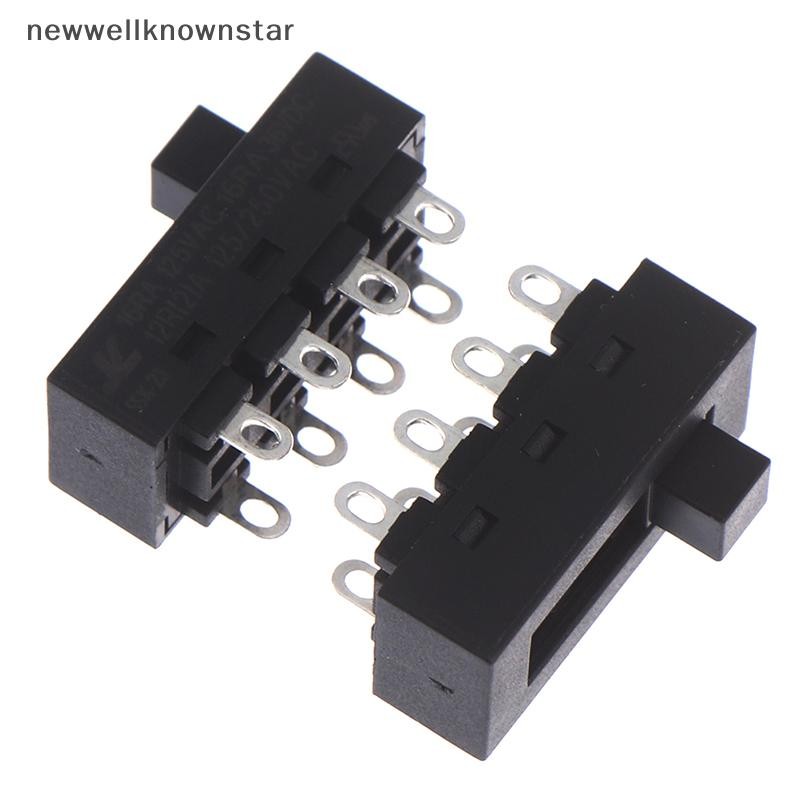 Newwellknownstar 2pcs 12A 250V 3 ตําแหน่ง 8 Pin Toggle Slide Switch LQ-103H เครื่องเป่าผมสวิทช์ ...