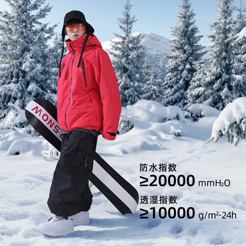 มาใหม่3ลชุดสกีผู้ชายผู้หญิงชนมืออาชีพเดี่ยวกระดานคู่เต็มลามิเนตกันน้ํา ...