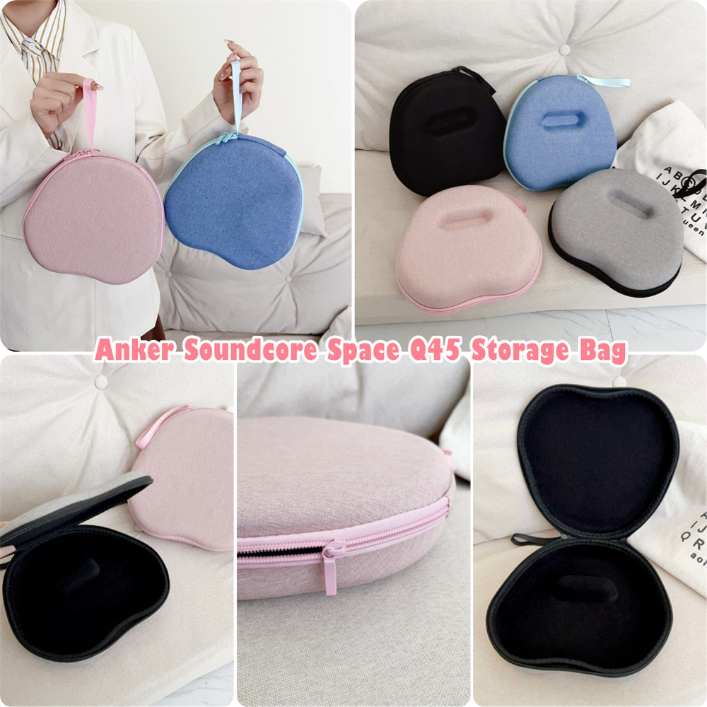 Case Homefor Anker Soundcore Space Q45 เคสหูฟังชุดสีชุดหูฟังแผ่นรองหู ...