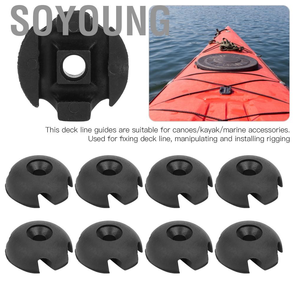 Soyoung Deck Rigging Guide 10 ชิ้น Black Kayak Line Manipulating For ...