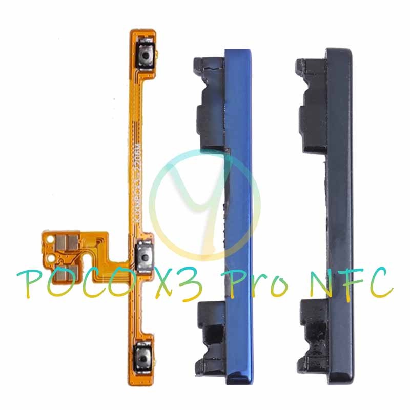 Power Volume Flex Cable สําหรับ Xiaomi Poco X3 Pro NFC เปิด/ปิดปุ่ม ...