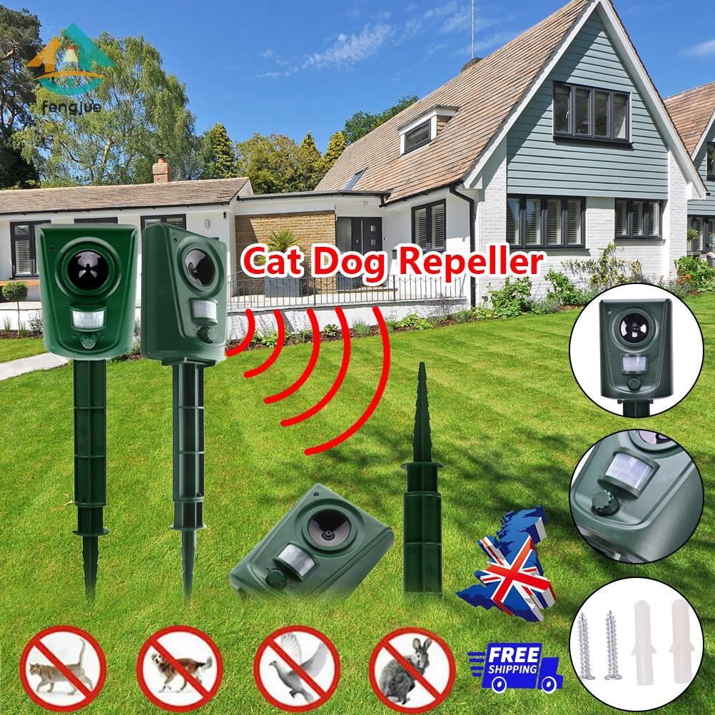 Fengjue อัลตราโซนิกพลังงานแสงอาทิตย์แมวสุนัข Repellent Fox Pest Scarer ...