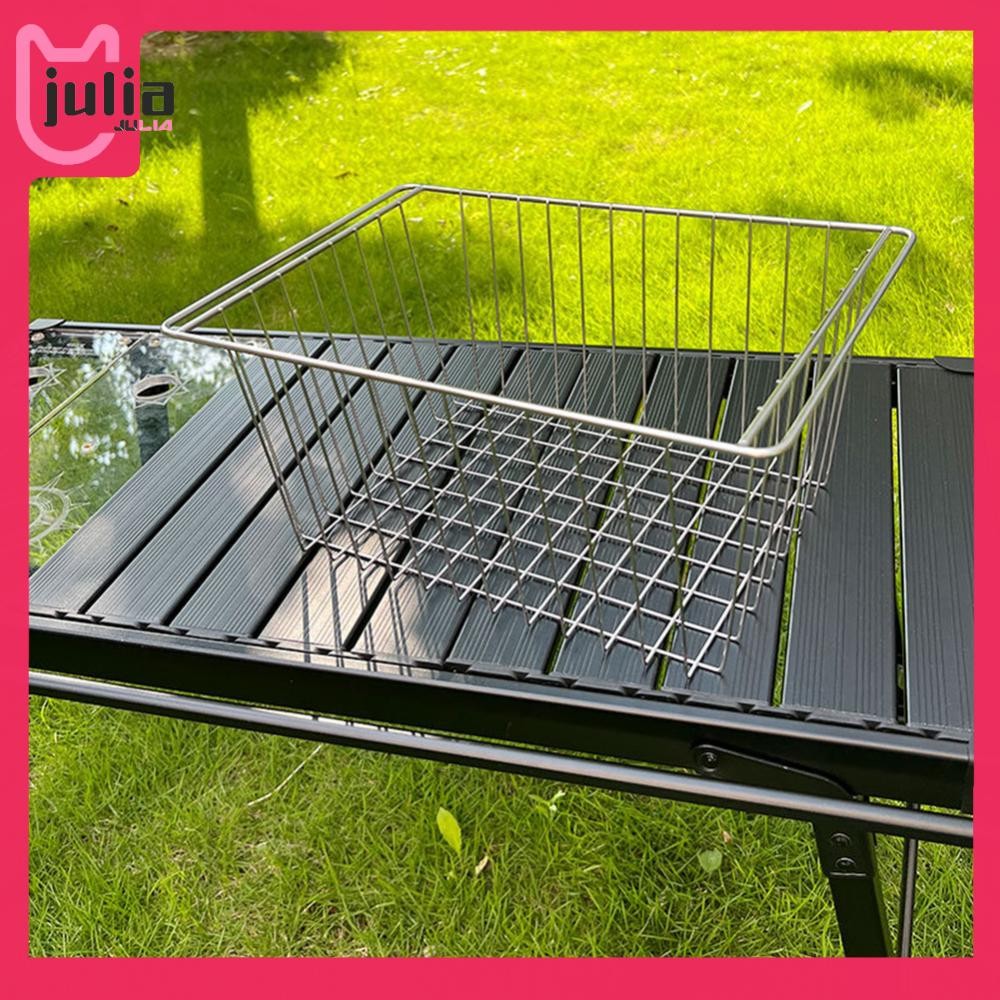 [Julia1.th] Igt Camping Drain Basket ตะกร้าเก็บสแตนเลส IGT Table ...