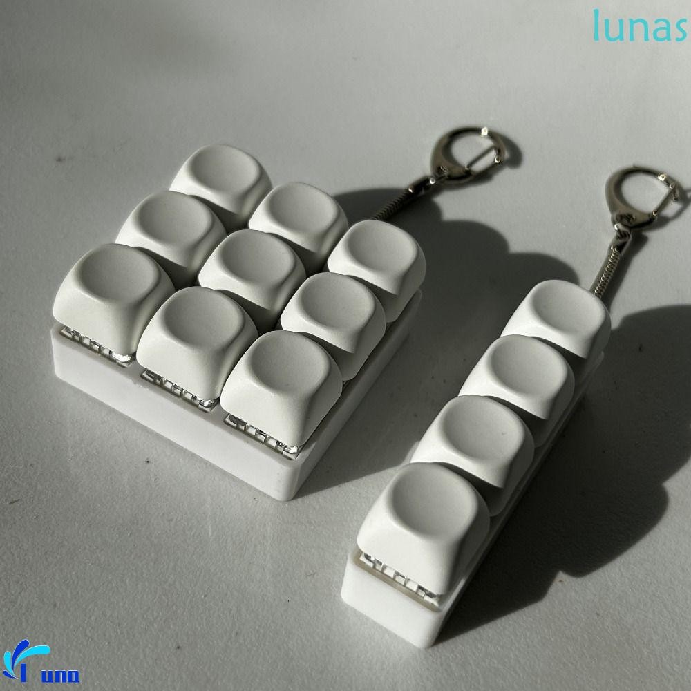 LUNASOL คีย์บอร์ด Fidget ของเล่น, 4/9 คีย์ DIY Finger Fidget Clicker ...