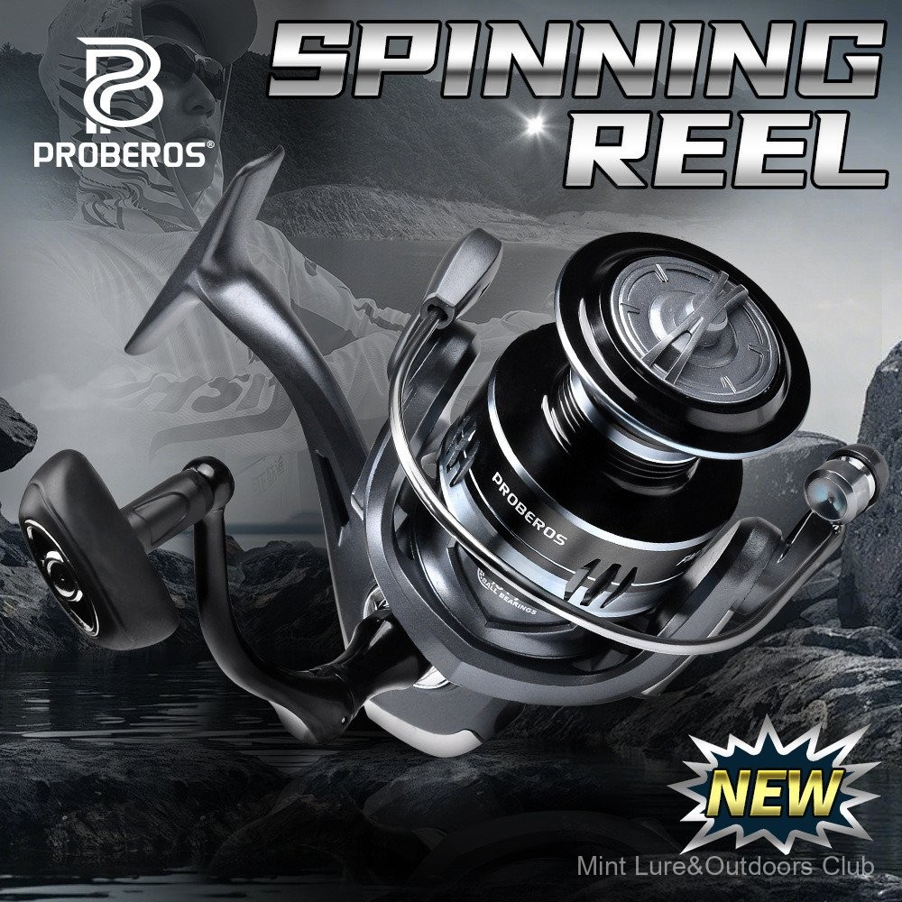 Proberos FM Spinning Reel รอกตกปลา, ล้อตกปลาโลหะ3+1BB | Shopee Thailand
