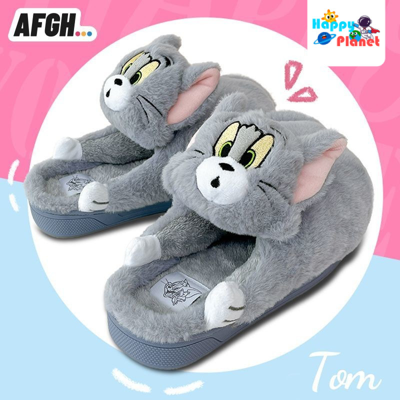 รองเท้าแตะ Tom and Jerry Tom Hug ของแท้จาก AFGH สำหรับใช้ในบ้าน พื้นหนา ...