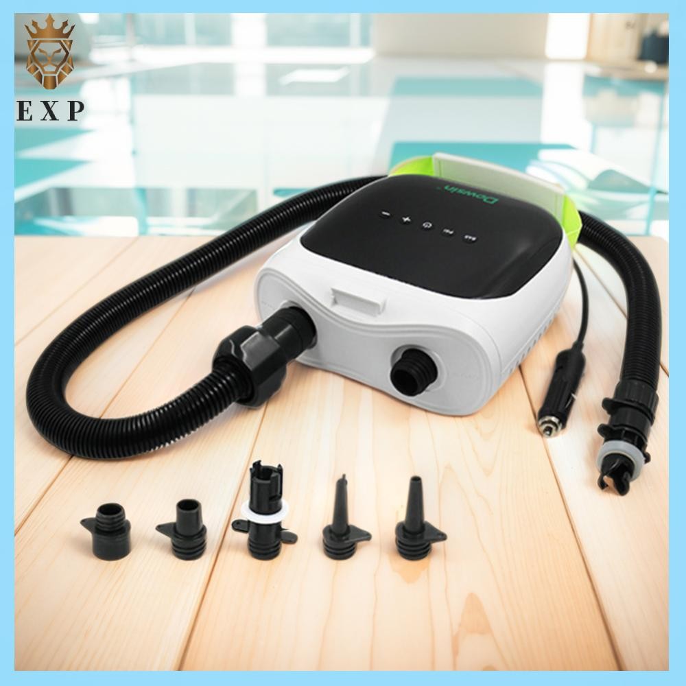 [explosion1.th] ปั๊มลมไฟฟ้า 20PSI Paddle Board ปั๊ม 6 หัวฉีดแบบพกพา SUP ปั๊มอัตราเงินเฟ้อ Dual ...