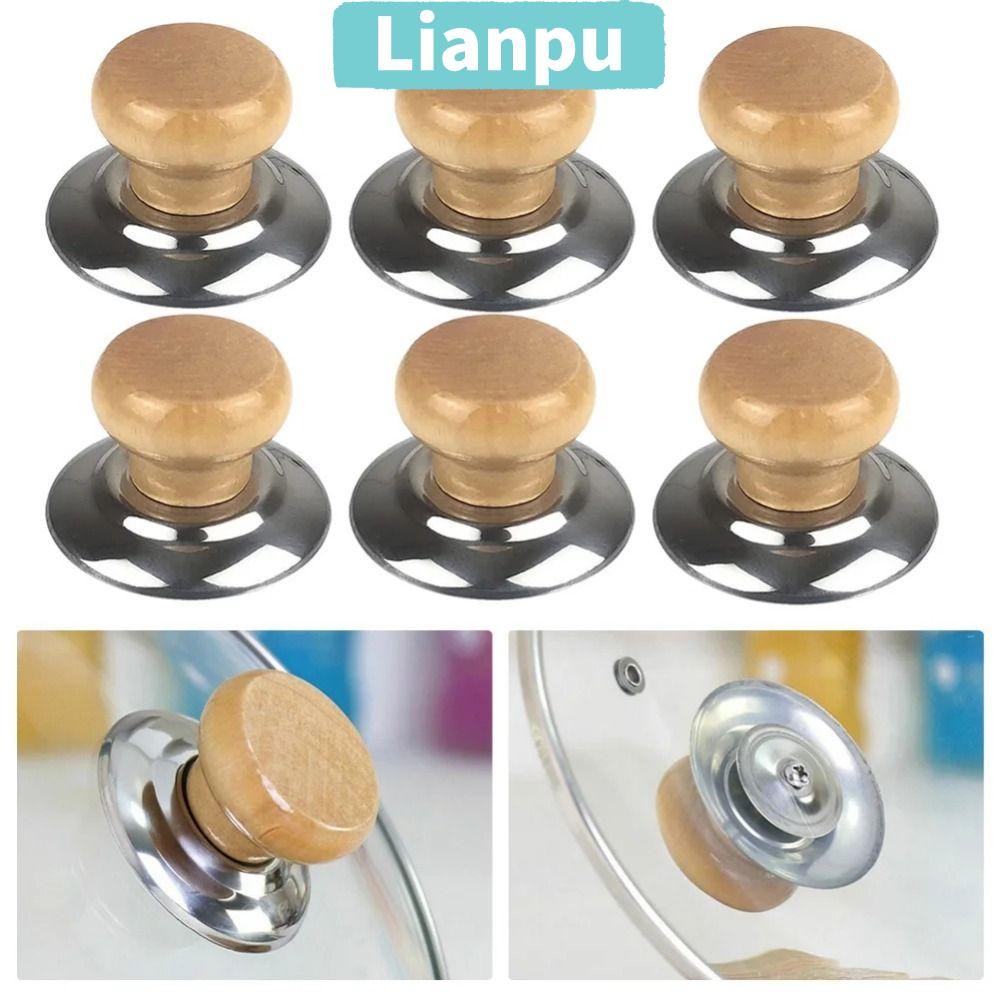 LIANPU 1/4 ชิ้นเปลี่ยนลูกบิด, Saucepan ชิ้นส่วนเครื่องครัวฝาหม้อ,ถือยก ...