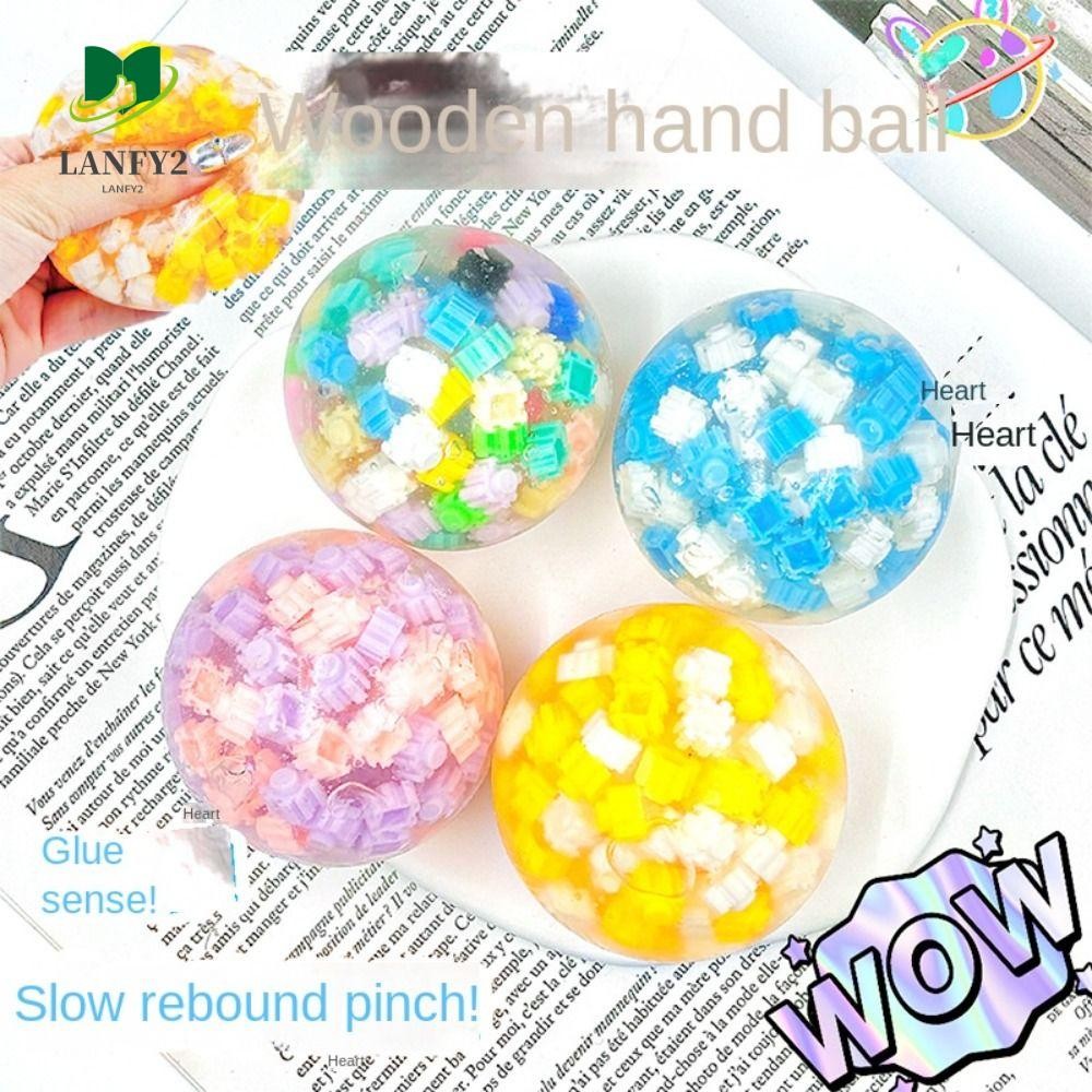 ALANFY Ball Pinch Fidget Toy, TPR Bead Pearl Noisy Ball ของเล่น ...