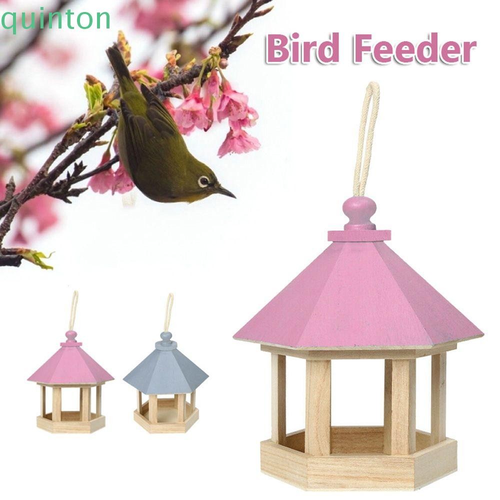 QUITON Bird House Pigeon ไม้แขวนยืน Wild Bird Patio Bird Feeder ...
