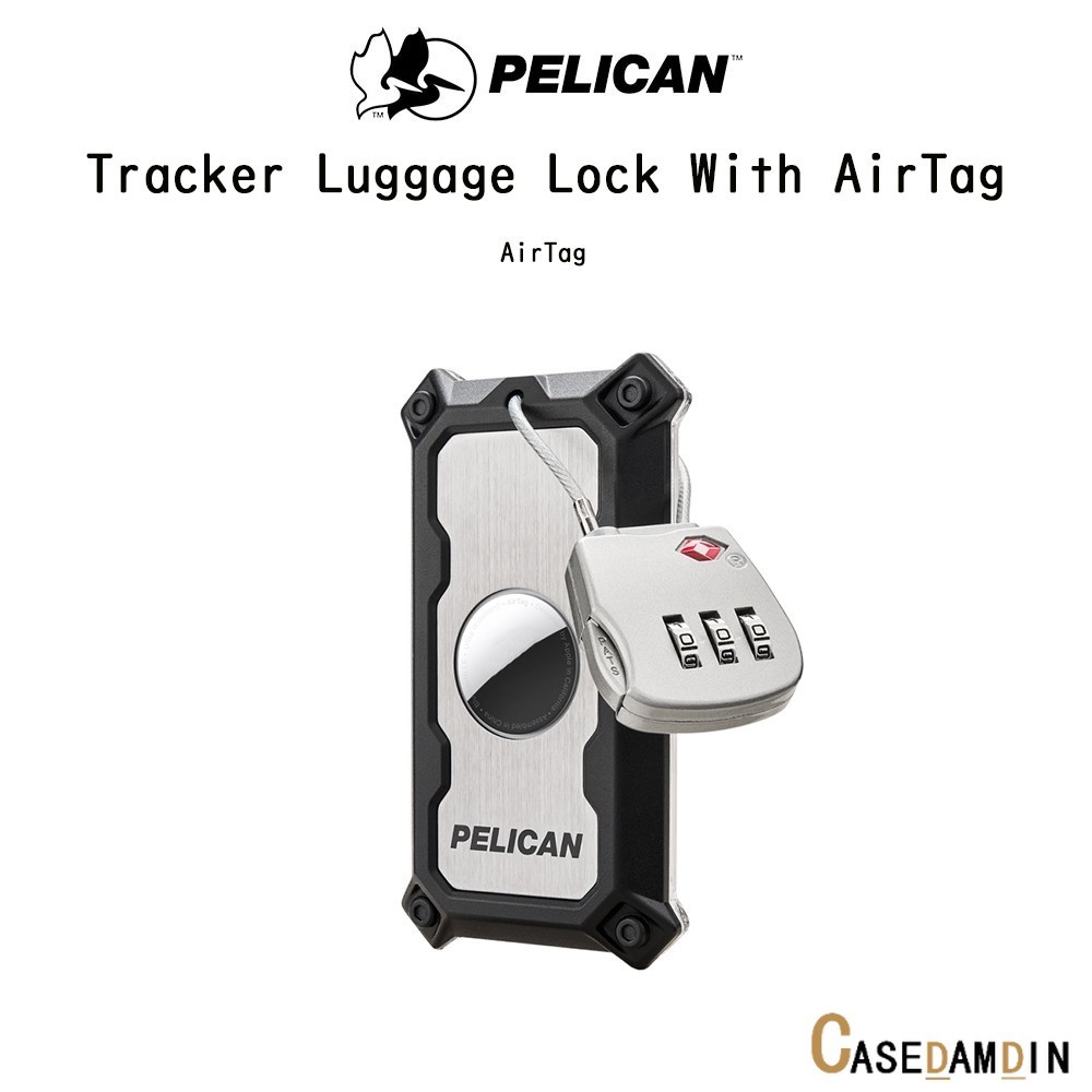 PELICAN Tracker Luggage Lock With AirTag เคสกันกระแทกพร้อมกุญแจTSAเกรด ...