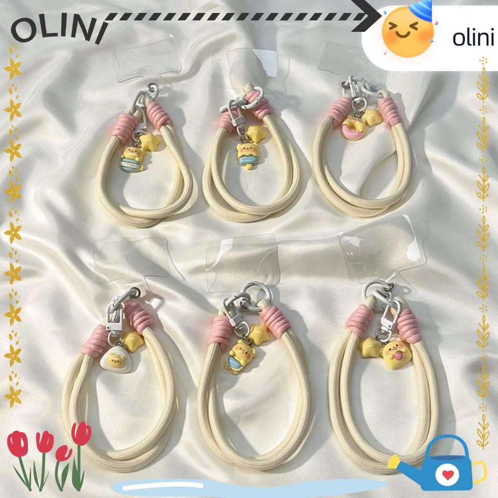 พวงกุญแจหมีเนย OLIN, เชือกเส้นเล็กโทรศัพท์การ์ตูนเสน่ห์, ของขวัญจี้หมี ...