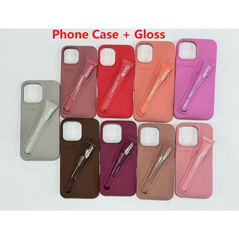 (มี Rhode Logo) rhode Lipstick + Phone Case Portable Lip Gloss Holder ...