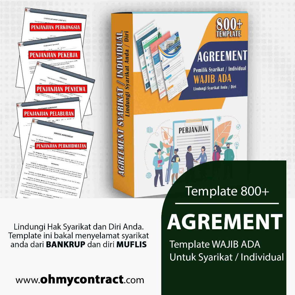 🔥 800+ Template 🔥Perjanjian Agreement Template Set Complete ...