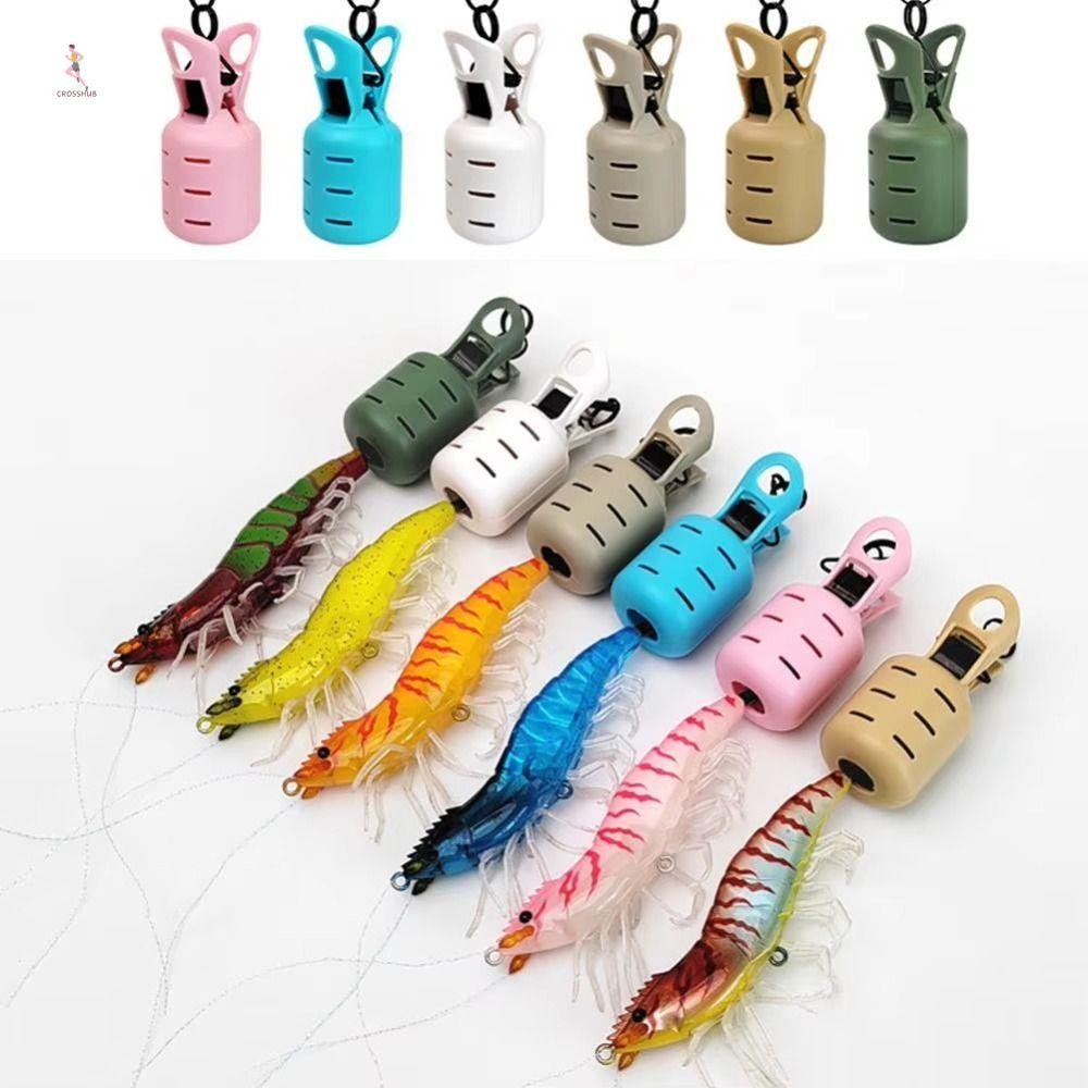 Cross 4 ชิ้น/เซ็ตปลาหมึก Jig เหยื่อ Protector,ทนทานหัวเข็มขัด Egi Hook ...