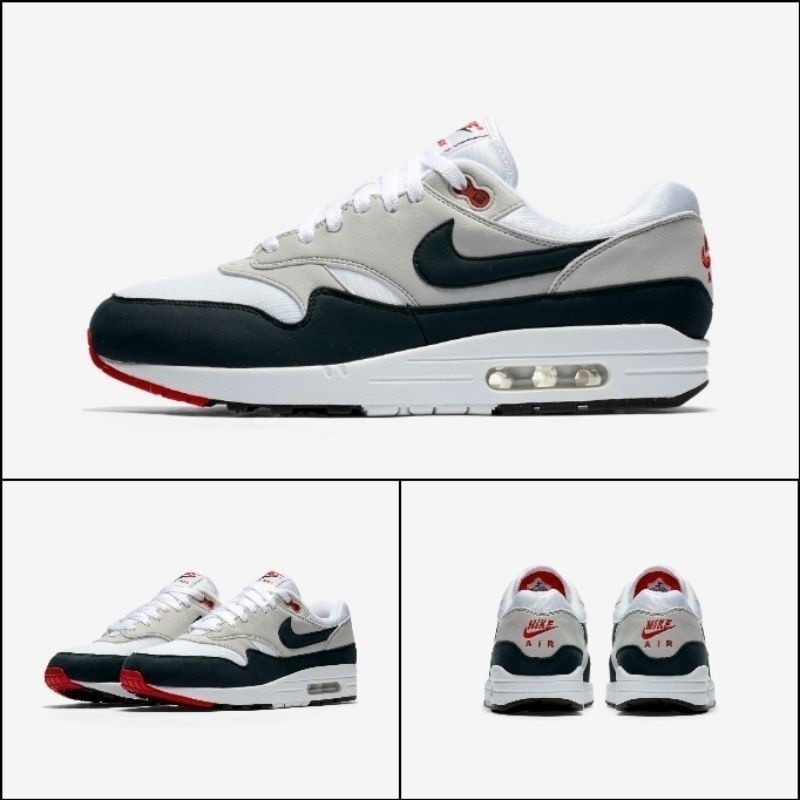 100% Original Air Max 1 OG Obsidian x4br คุณภาพสูง | Shopee Thailand