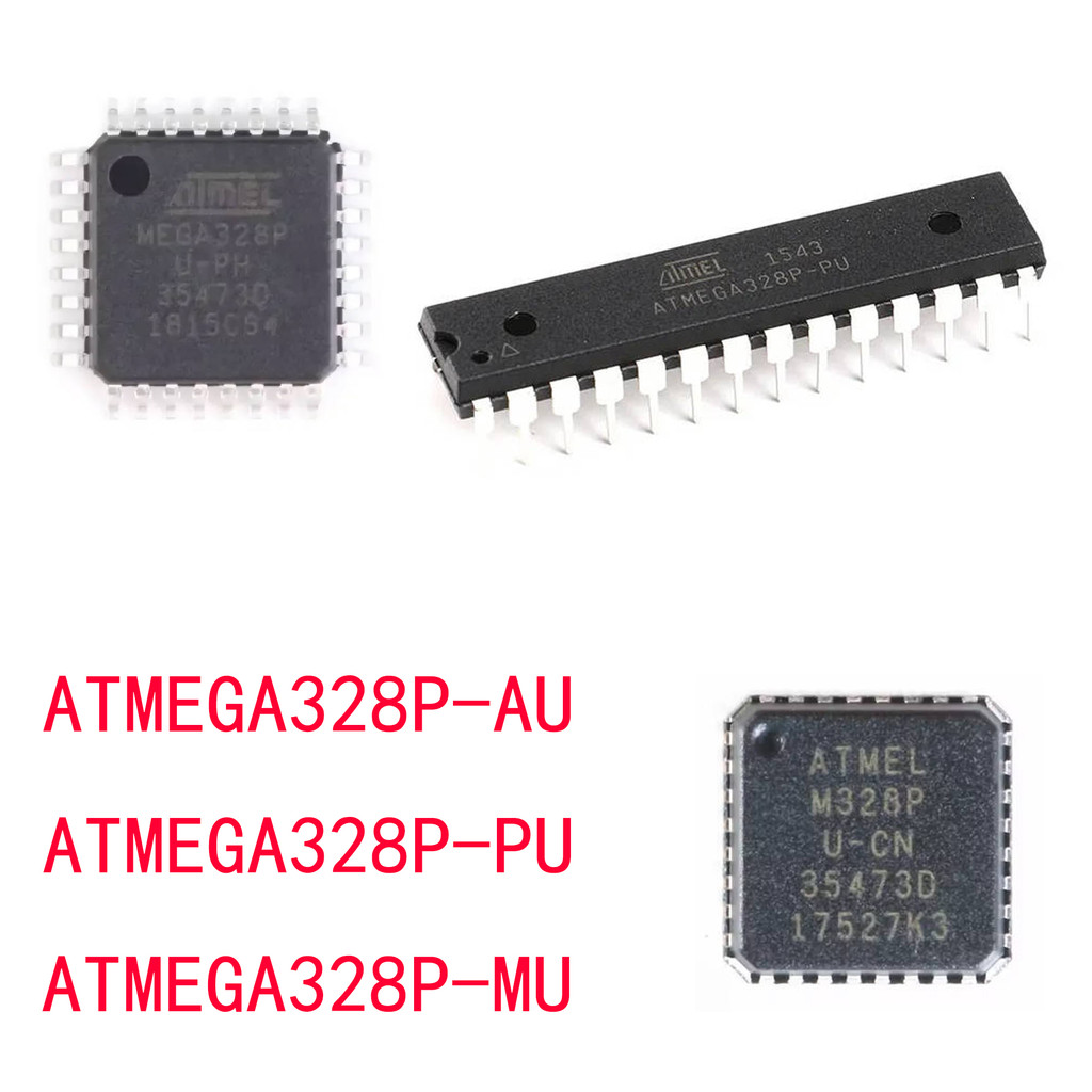 ATMEGA328P-MU ATMEGA328P-AU ATMEGA328P-PU Microcontroller QFN32 QFP32 DIP28 ATMEGA 328P 8-bit ...