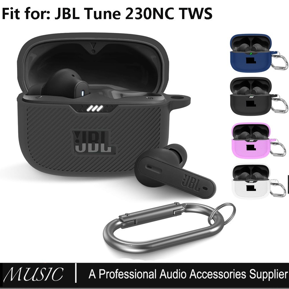สําหรับ JBL Tune 230NC TWS กรณี,ซิลิโคนป้องกันแบบพกพาสําหรับ JBL 230NC ...