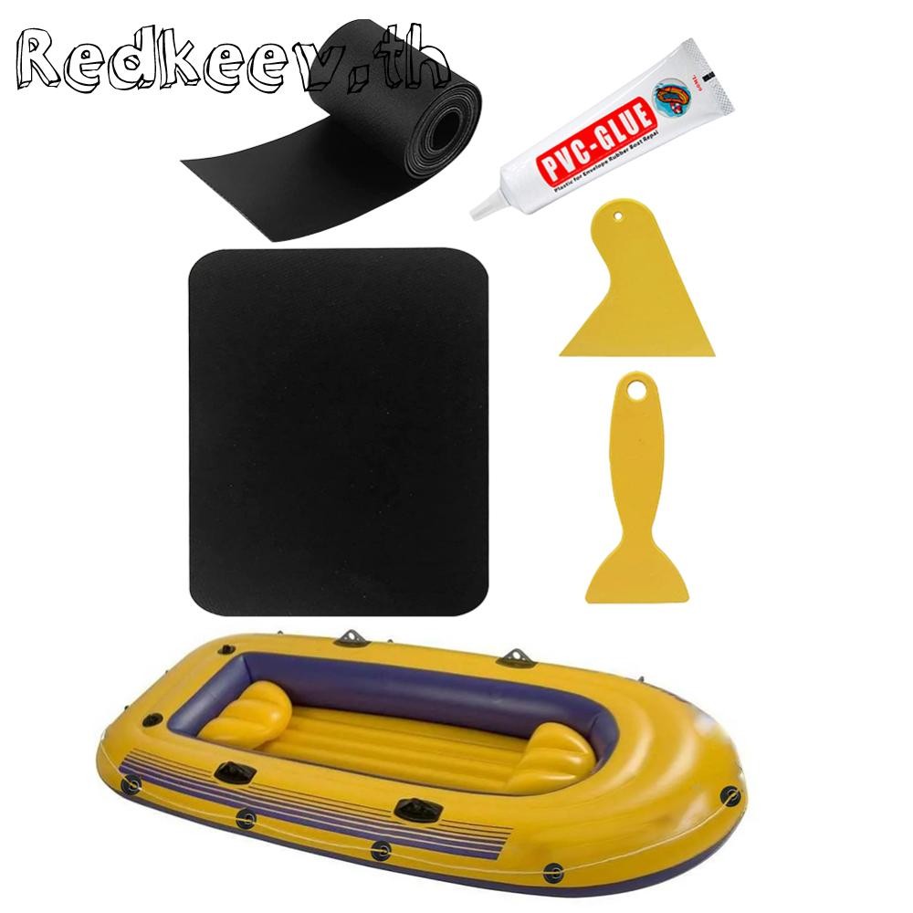 5 ชิ้น/เซ็ต Inflatable เรือแพทช์กาว PVC Raft Repair Patch กันน้ํา Air ...
