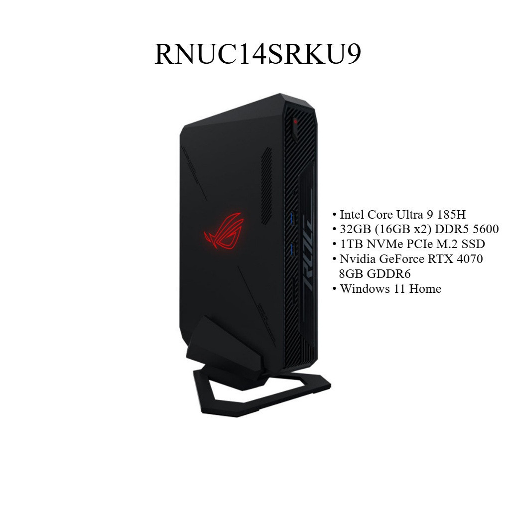 MINI PC (มินิพีซี) ASUS ROG NUC RNUC14SRKU9189A0I Intel U9 185H ...