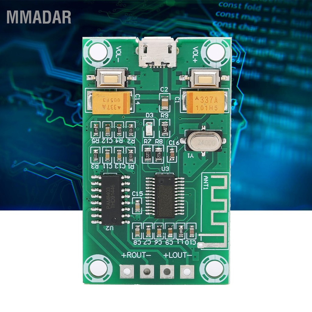 MMADAR Bluetooth Digital Amplifier Board Wireless Audio Receiver Module ...