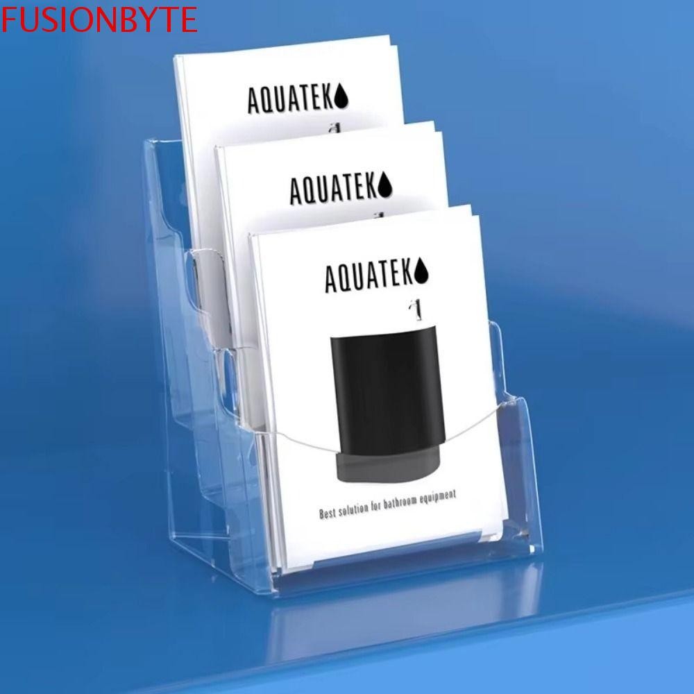 Fusionbyte ขาตั้งจอแสดงผล Flyers ใส, A4/A5/A6 2/3/4 ชั้น Brochure Holder, ผนังสะดวกแขวน Hole ...