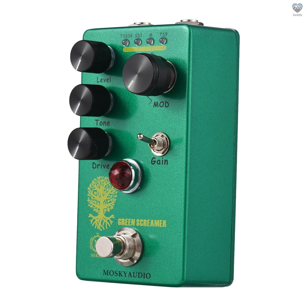 MOSKYAudio Booster/Overdrive Guitar Effect Pedal 4 โหมดสวิทช์และระดับ ...