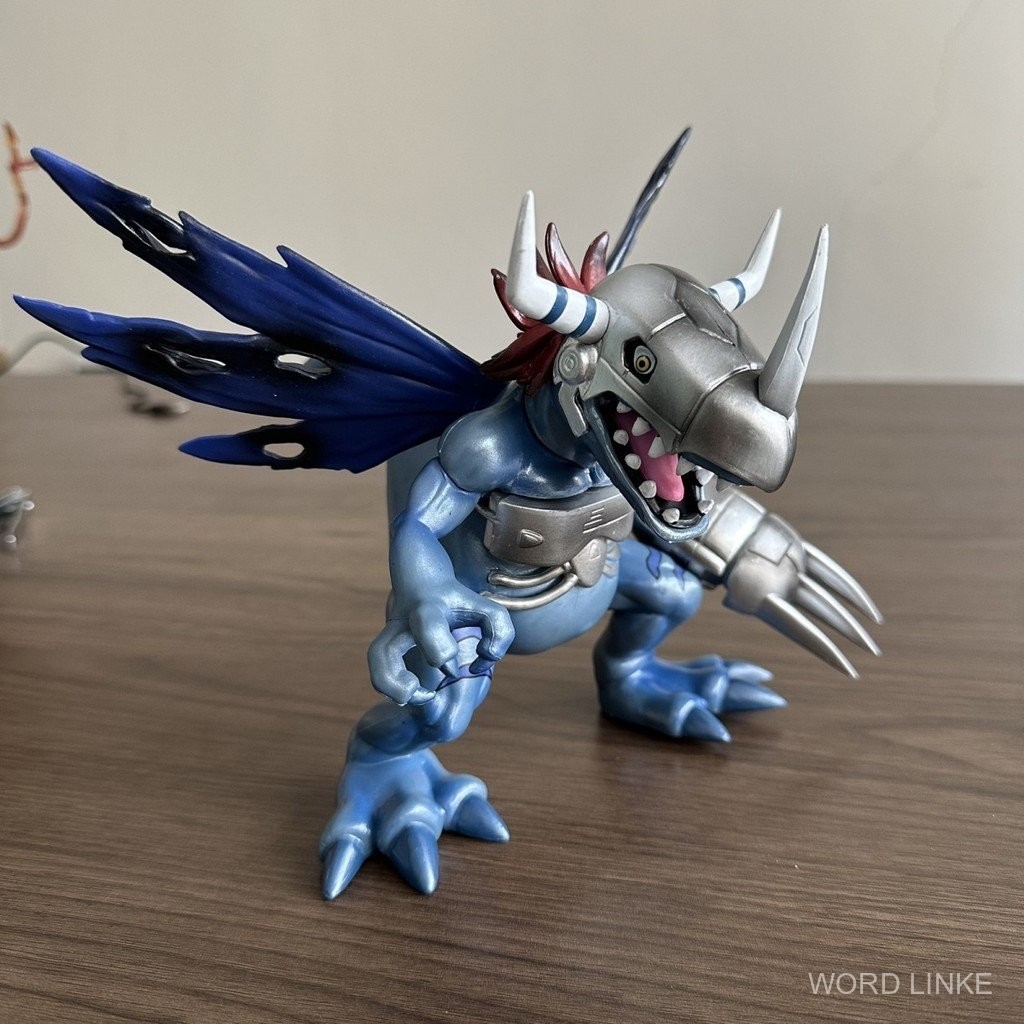 [ในสต็อก] Digimon Blue Mechanical Tyrannosaurus Beast ฉากรูปอะนิเมะรุ่น ...