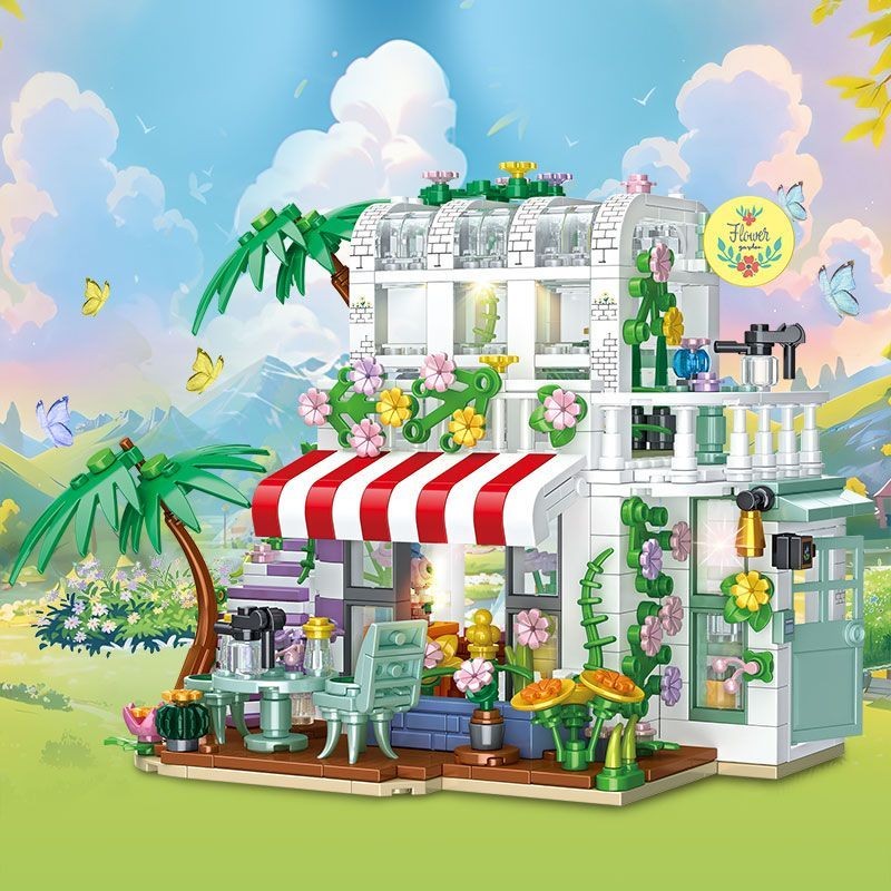 บล็อค ล็อกตัวต่อ Villa House Building Blocks Creative Street View ...