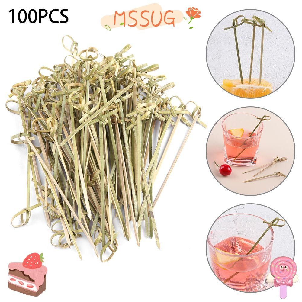 MSSUG 100 ชิ้นค็อกเทล Picks Bar เครื่องมือห้องครัวและบาร์ส้อมผลไม้ ...