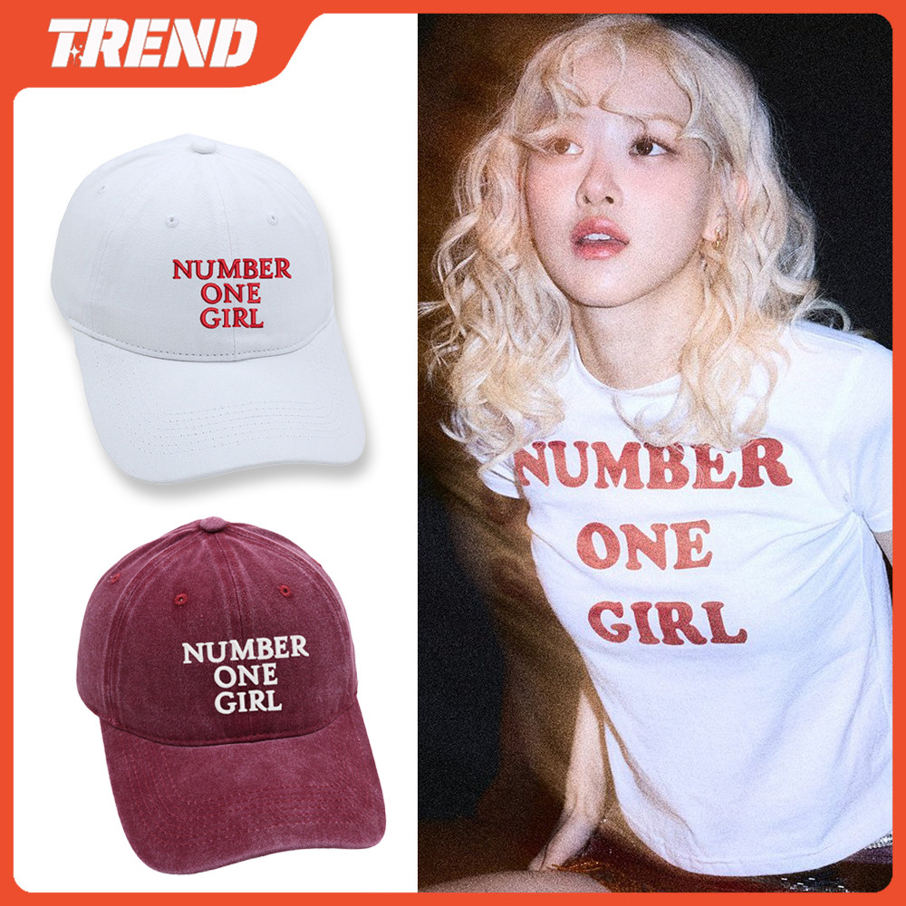 Kpop BLACKPINK ROSE Cap "NUMBER ONE GIRL" ปักล้างเบสบอลหมวกผู้ชายและ ...