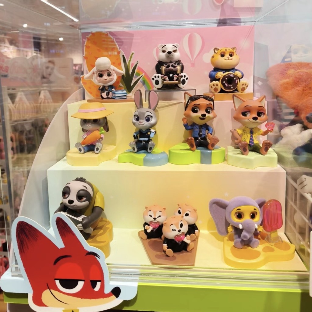 ของแท้ MINISO Disney Zootopia Series น่ารักนั่งกล่องตาบอด Hand-Made ...